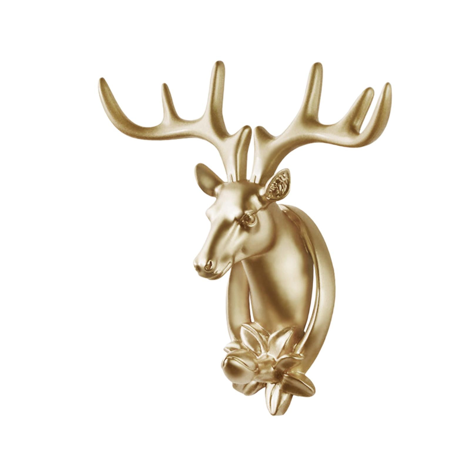 Deer Head Wall Hook Reindeer Head Rack Crafts 3D Artwork Collection ...