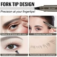 2 Pack Natural flu Brow Eyebrow Pen, 3D Eyebrow Makeup, Long-Lasting ...