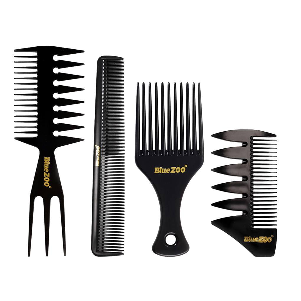 4 pieces/set Styling Comb Home Salon Barber Shop Wide Tooth comb set ...