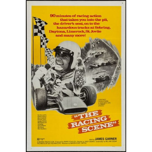 Racing Scene The James Garner Movie Poster 24Inx36In Poster 24x36 ...