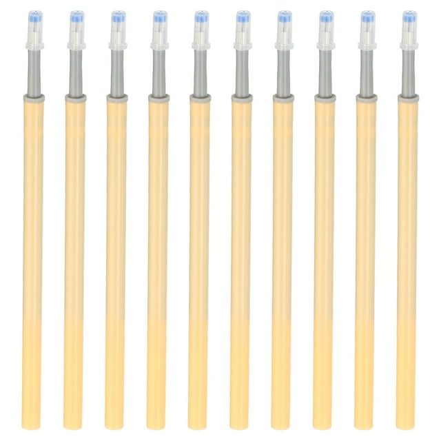 Uxcell 110mm Roller Pen Refills Black Gel Ink Pen Refill, Yellow Rod ...