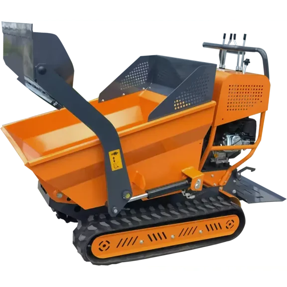 XtremepowerUS Track Barrow, 1100lb Loading Capacity, 6.5HP Kohler, Gas ...
