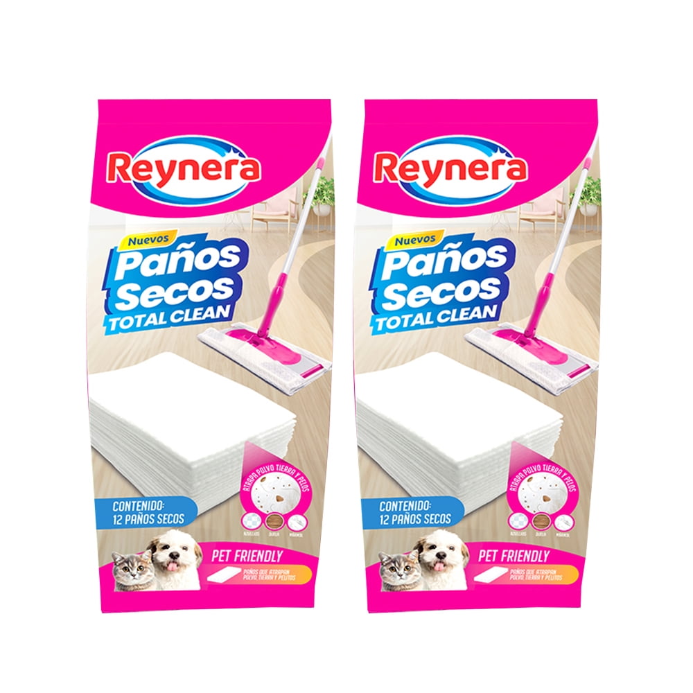 Kit De 2 Repuestos De Paños Secos Mop Total Clean Reynera | Walmart en línea