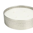 CosmoLiving by Cosmopolitan Silver Metal Sweet Bamboo Scented Wide ...