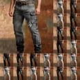 Mens Travel Pants Fashion Stretchy Cargo Pants Outdoor Sweatpants with ...