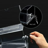 Clear Voting Box Multifunctional Suggestion Box Lockable Ballot Box ...