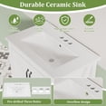 Senfot 30 Inch Contemporary Bathroom Vanity with Ceramic Sink ...