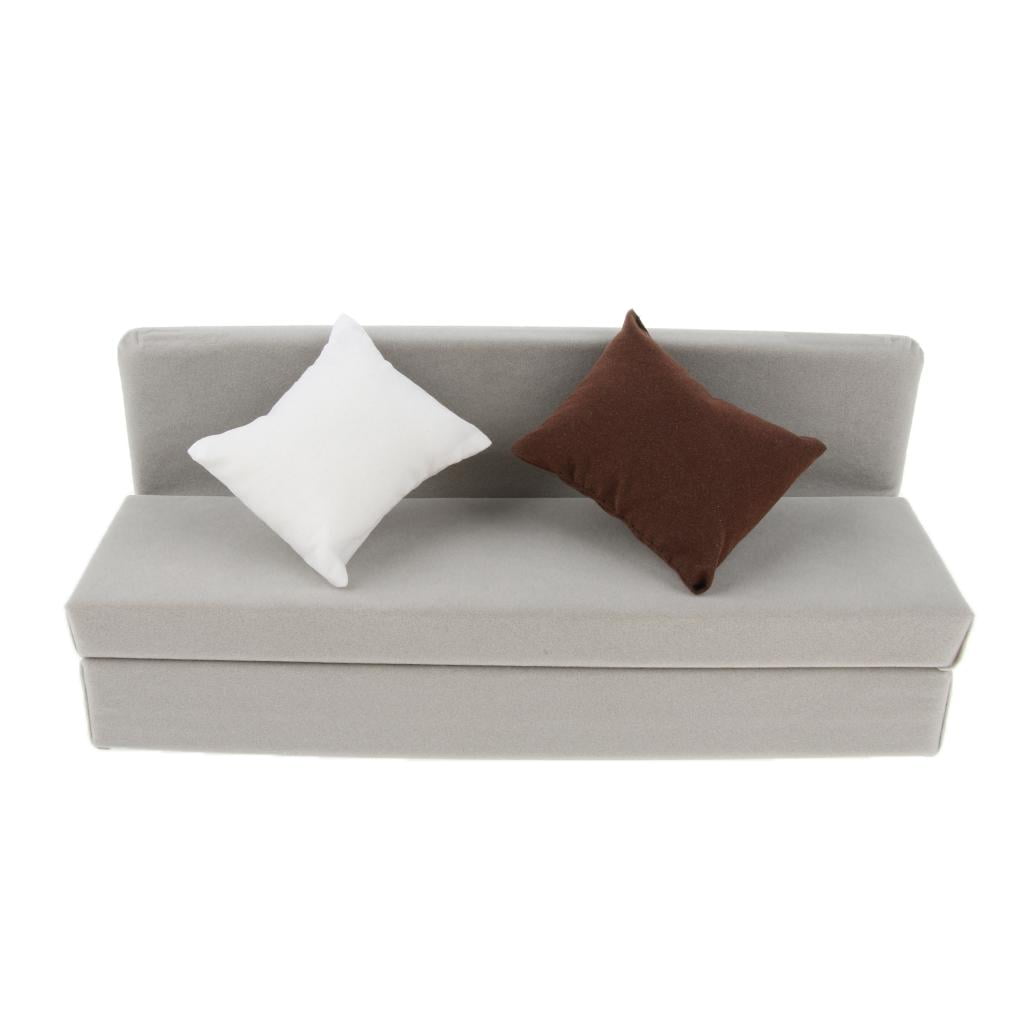 Mini Dollhouse Sofa, 1/6 Dollhouse Furniture, Furniture Mini Sofa with ...