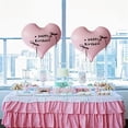 20-inch Matte Pink Heart Balloon Set with Black Bow - Ideal for ...