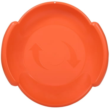 Superio Round Spiral Snow Sled Red 24" Sledding Disc for Kids and ...