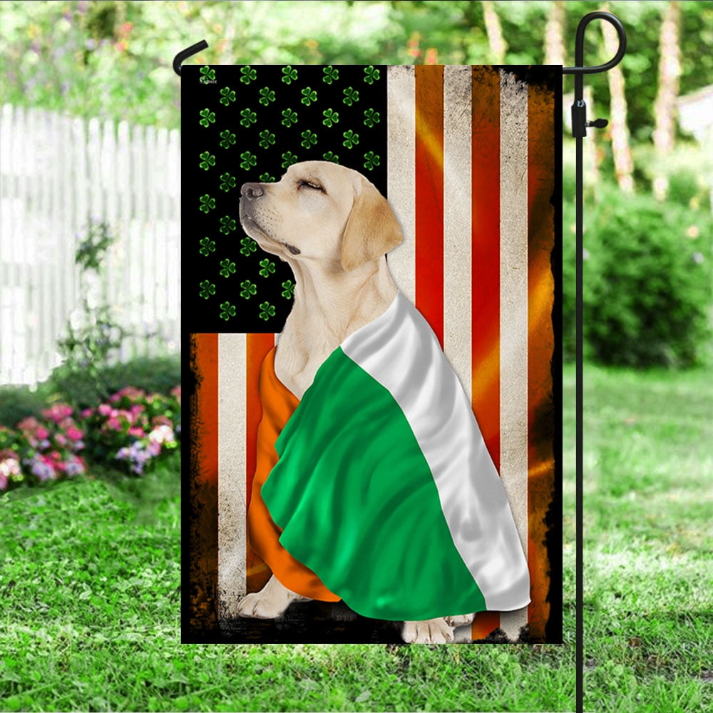FLAGWIX Labrador Retriever Flag Shamrock Irish American BNL413F ...