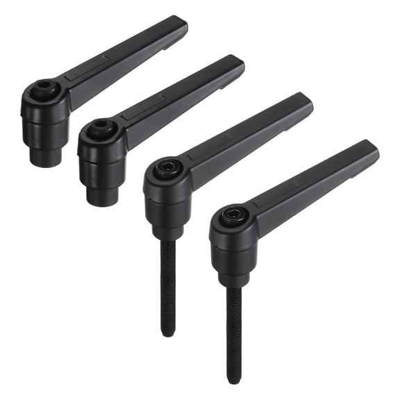 Uxcell 2Pack Clamping Lever Handles, M8 x 25mm Adjustable Knobs Handle ...