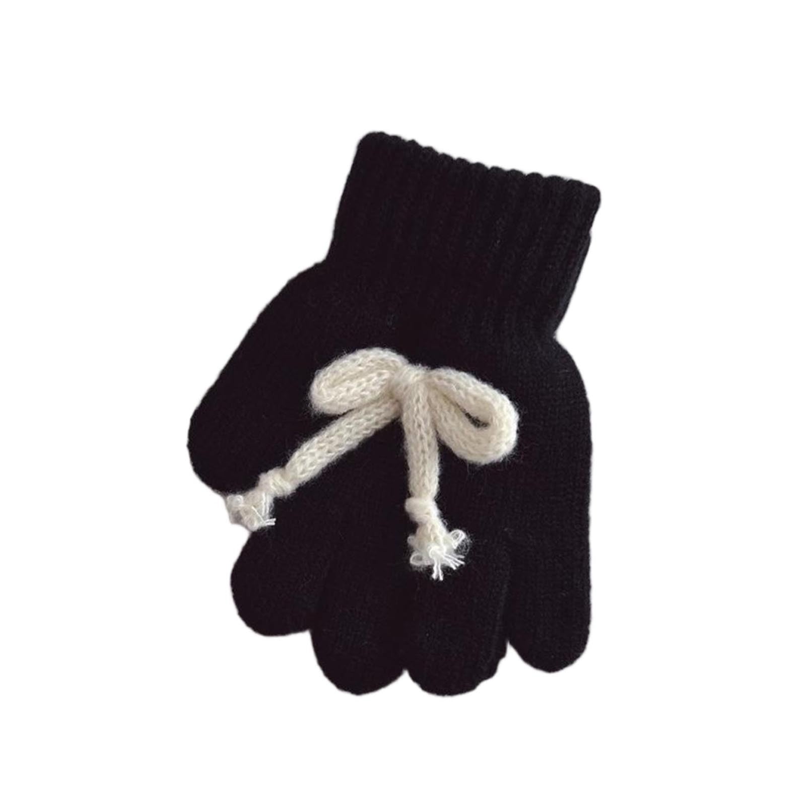 Click here for Unbranded Solid Color Woolen Gloves For Children O... prices