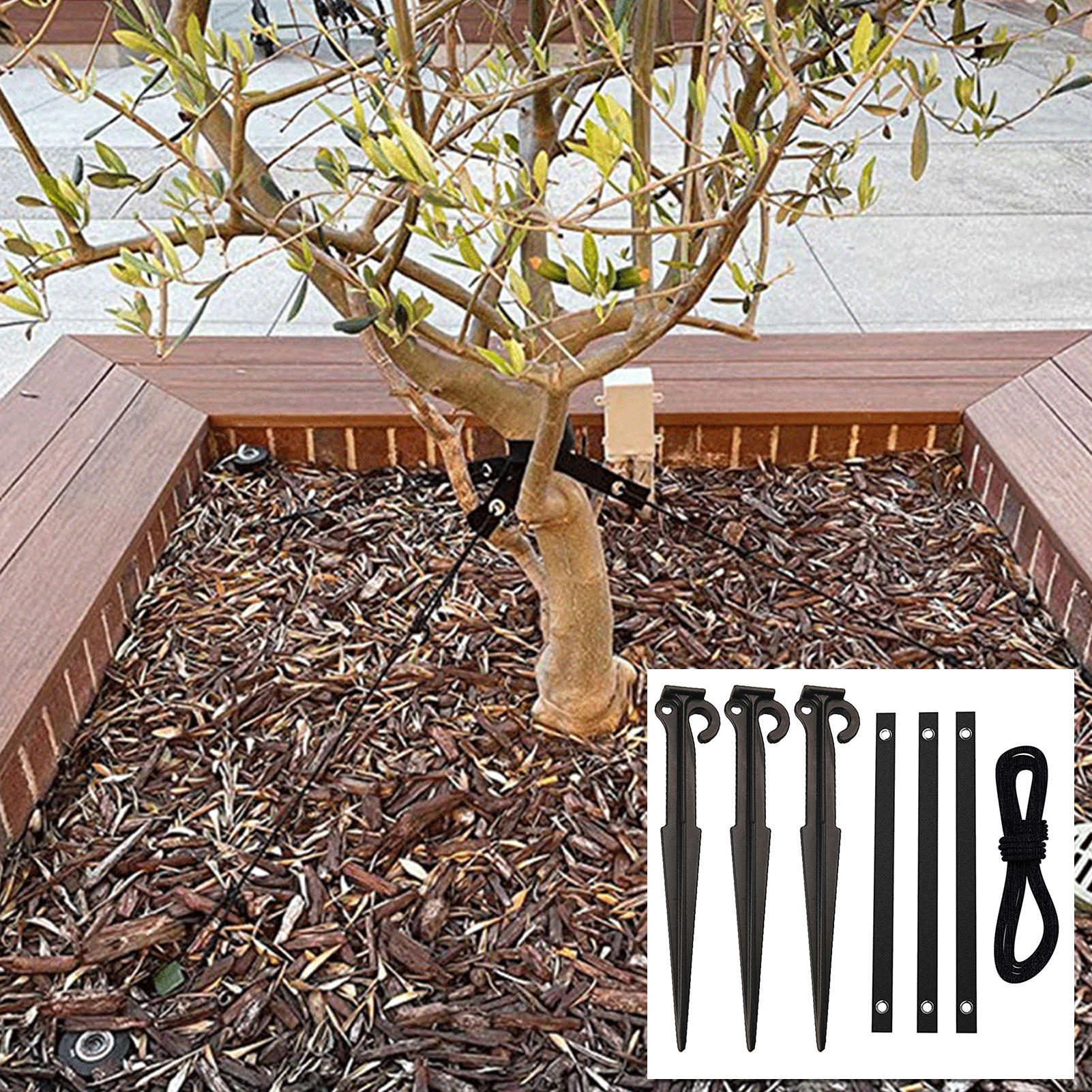 Flmtop 1 Set Tree Stake Kit Effective Practical Plastic Professional ...