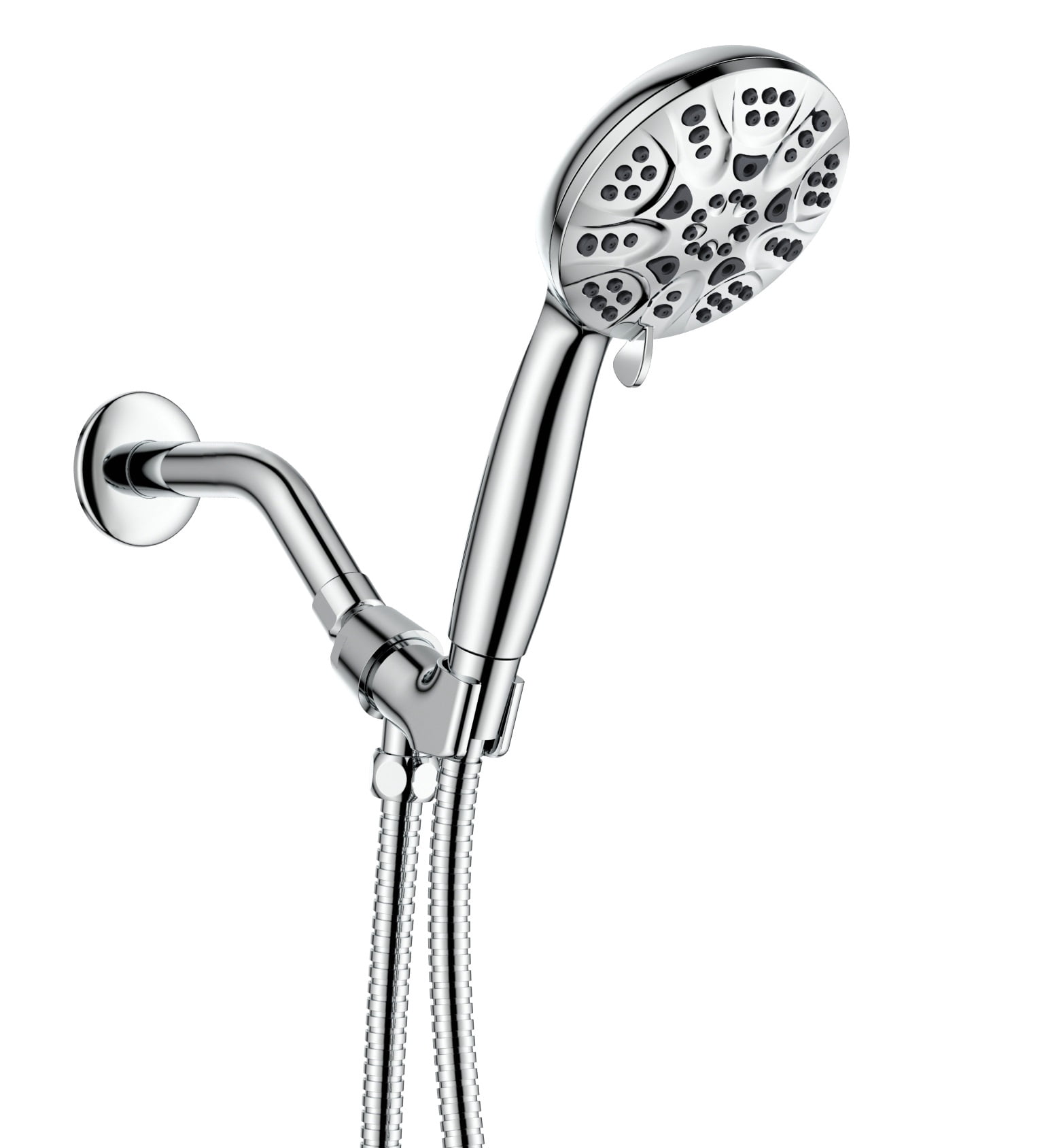 Ana Bath 4.7-Inch 6-Function Handheld Shower System with Pause + 5-Ft ...