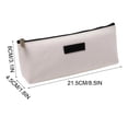 Canvas Pencil Case, Pencil Holder, Slim Portable Stationery Organizer ...