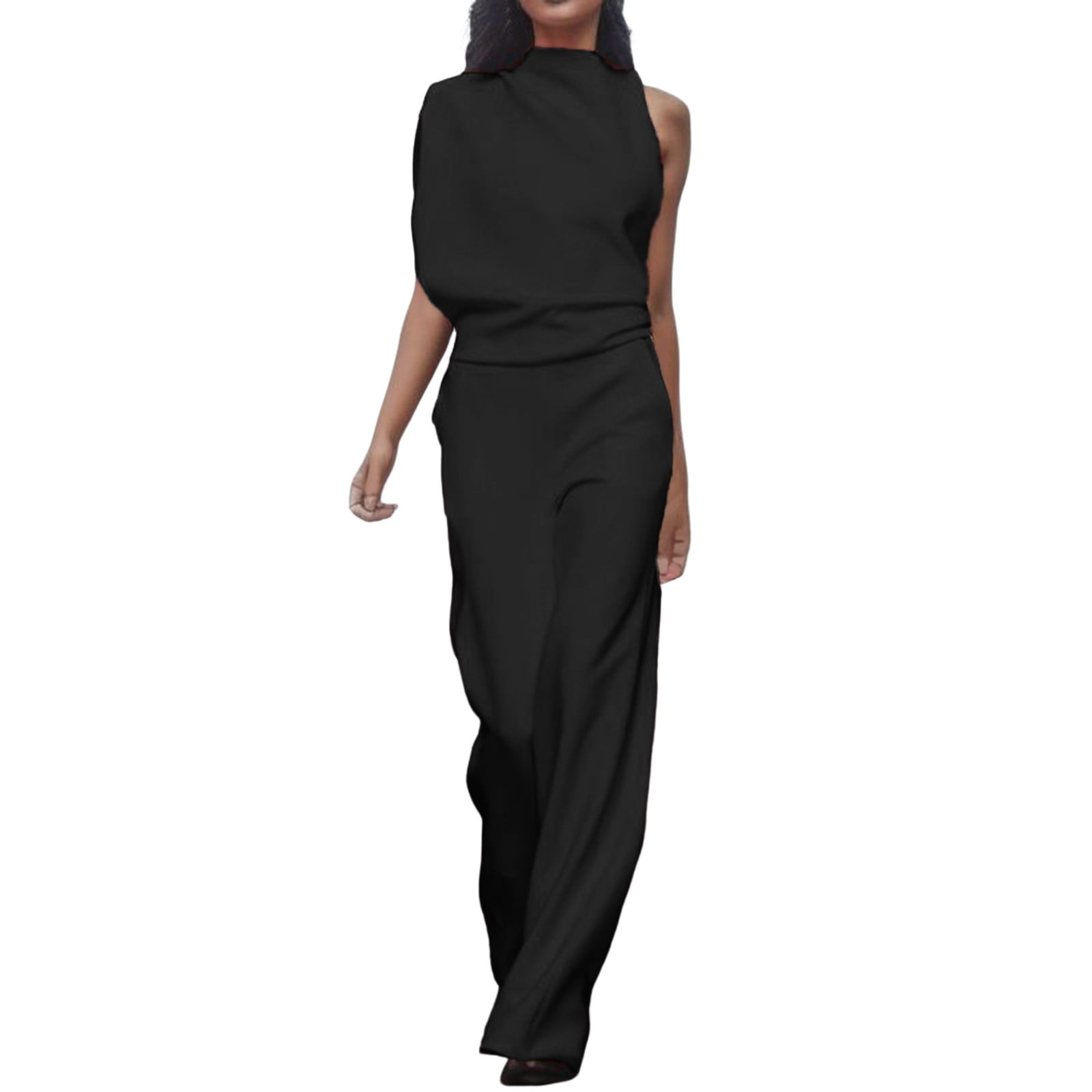 Click here for Hbfagfb Rompers For Women One Shoulder Wide Leg Pa... prices