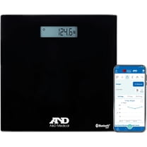 A&D Medical, Wireless Bathroom Scale, UC-352BLE, 450 lbs Capacity ...