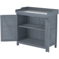 Outdoor Garden Potting Bench Wooden Storage Box Waterproof Furniture ...