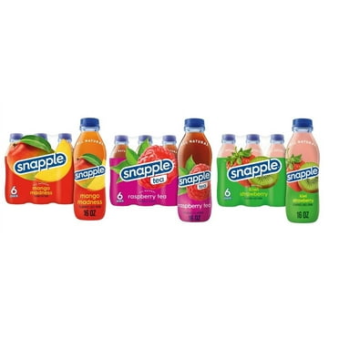 Snapple All Natural Refreshing Raspberry Peach, 16 Fl Oz, Pack of 8 ...