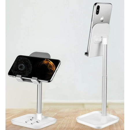 Cell Phone Stand,Height Angle Adjustable Desk iPhone Tall Stand,HSD ...