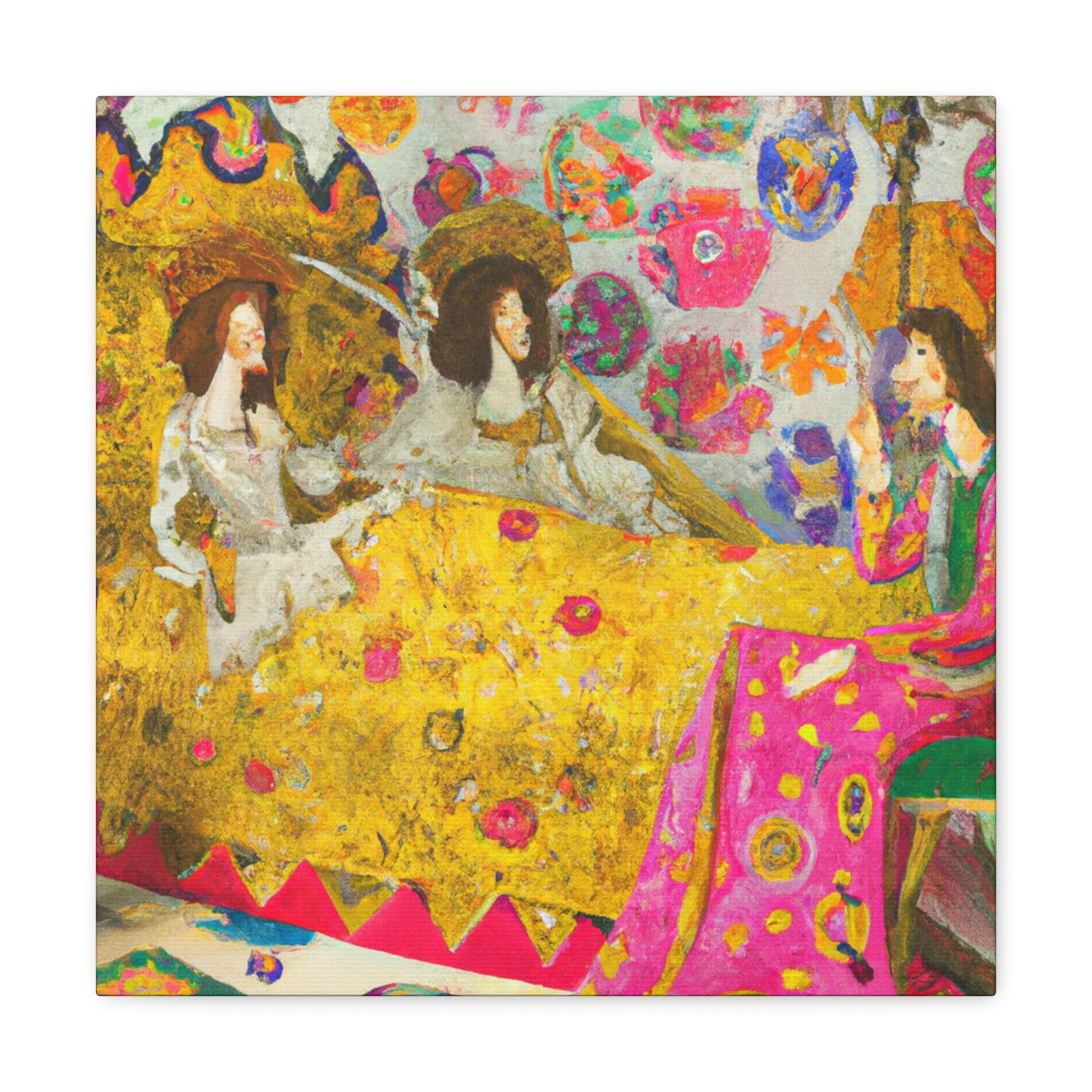 Rococo Splendor Pointillism - Canvas - Walmart.com