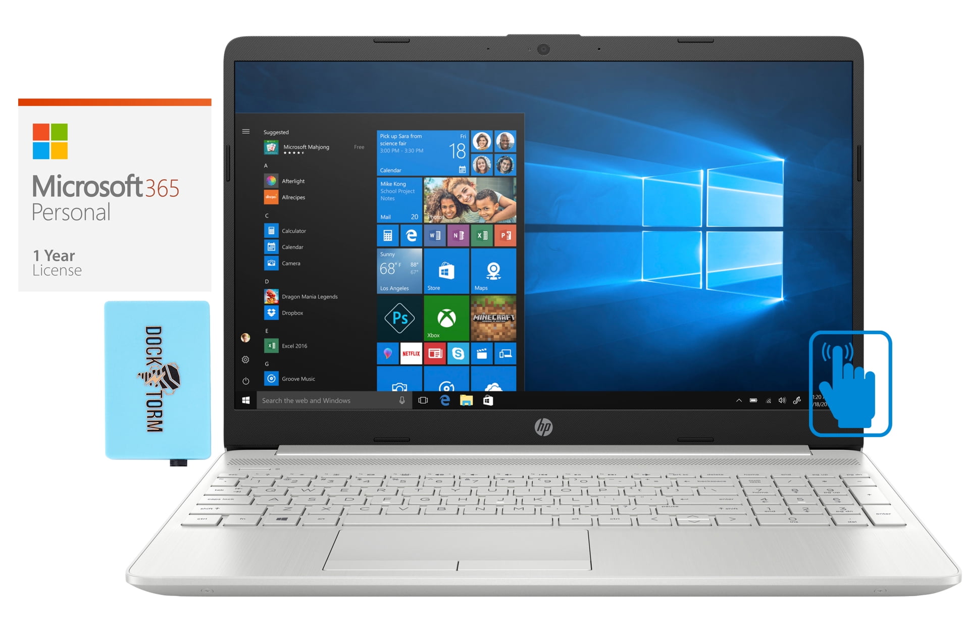 HP 15t-dw HD Home & Business Laptop (Intel i7-1165G7 4-Core, 32GB RAM ...
