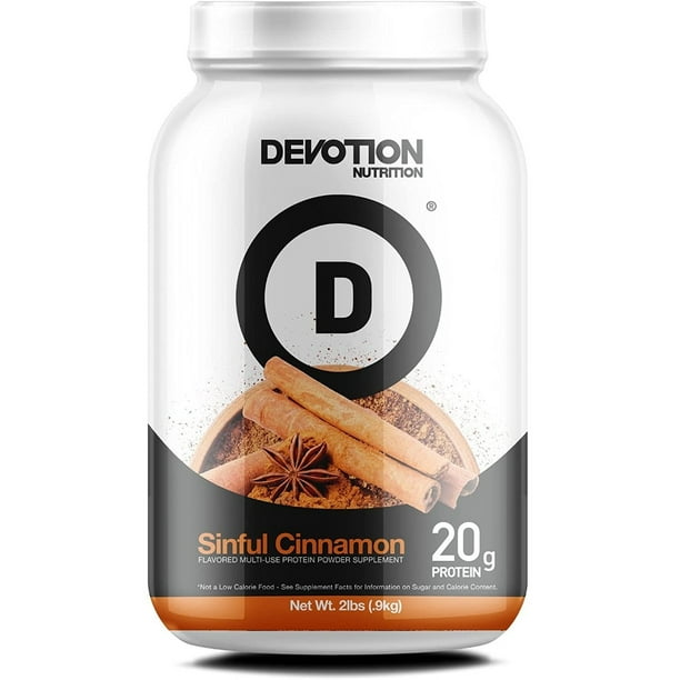 Devotion Nutrition Protein Powder - Sinful Cinnamon - Walmart.com