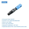 Uxcell SC UPC Fiber Optic Quick Connector, SM Single Mode Embedded SC Fiber Optic Fast ...