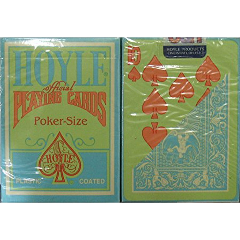 Hoyle Green Back Orange Pips Deck Playing Cards - Walmart.com - Walmart.com