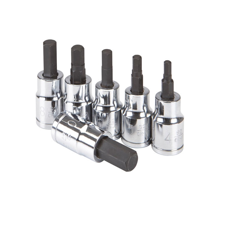 6 Pc 3/8 in. Drive Metric Hex Socket Set - Walmart.com