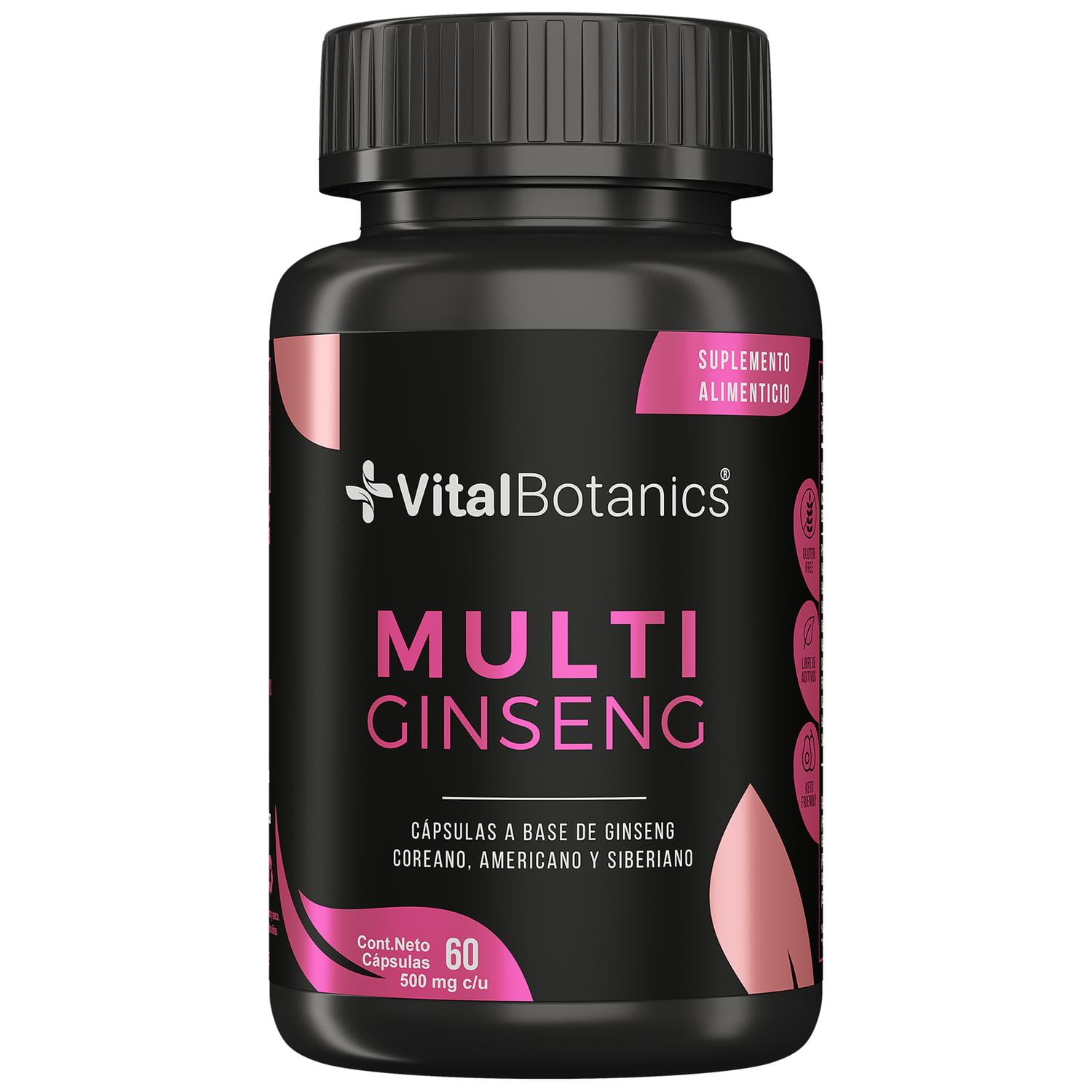 Multivitaminico VITALBOTANICS Multi Ginseng 60 capsulas | Walmart en línea