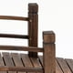 Outsunny 5ft Wooden Garden Bridge Lawn DÃ©cor Arc Stained Finish ...