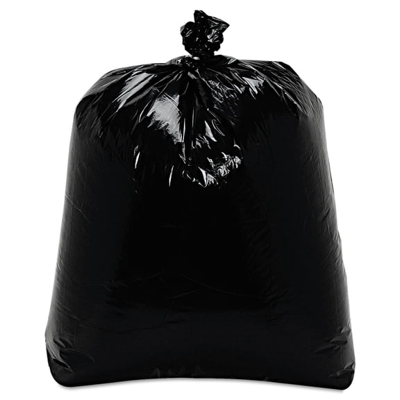 Low-Density Can Liners, 33 Gal, 1.6 Mil, 23" X 39", Black, 100/carton ...