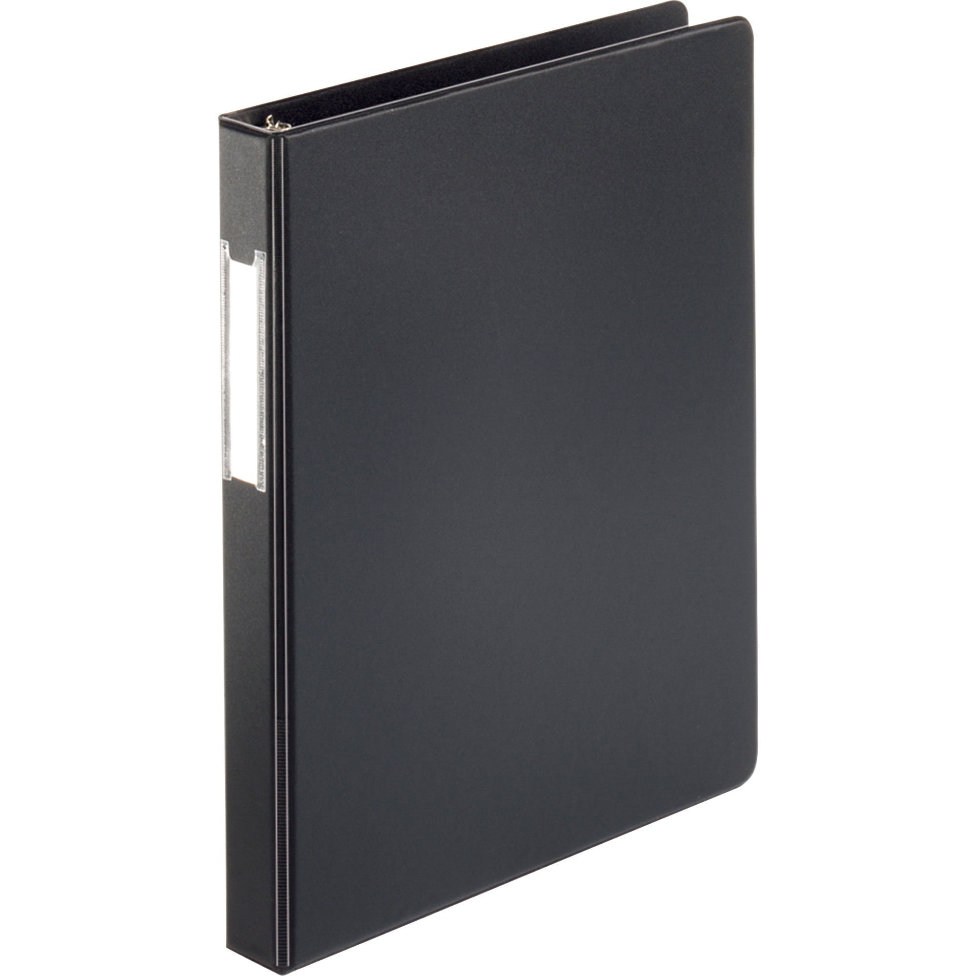 Business Source Basic Round Ring Binder w/Label Holder, Black, 1 Each ...