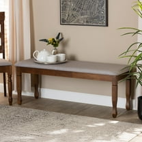 Free Shipping! Baxton Studio Cornelie Grey Fabric Upholstered Walnut ...