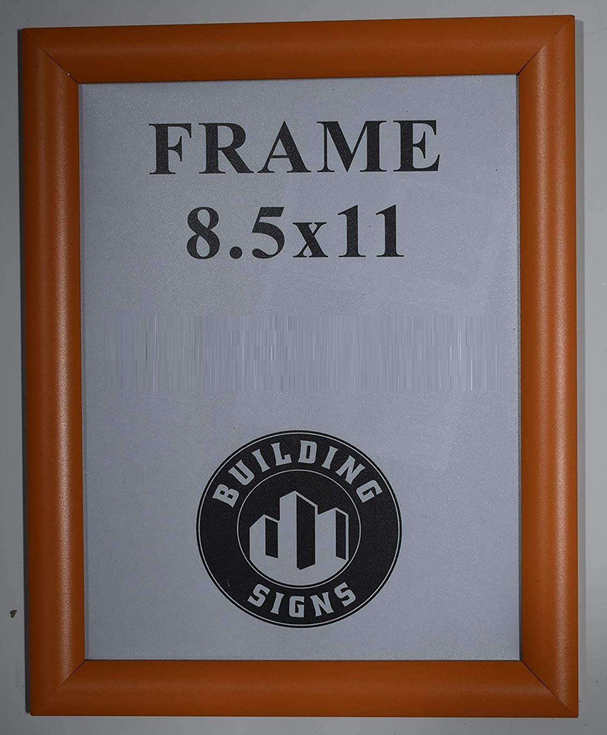 Orange Snap Poster Frame/Picture Frame/Notice Frame 8.5 x 11 Front Load ...