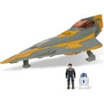 STAR WARS 5-Inch Anakin Skywalker's Jedi Starfighter with Two Micro ...