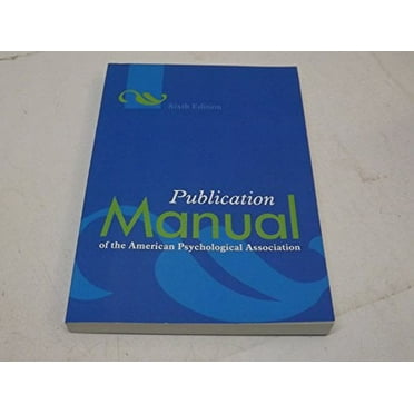 Publication Manual of the American Psychological Association : 7th ...