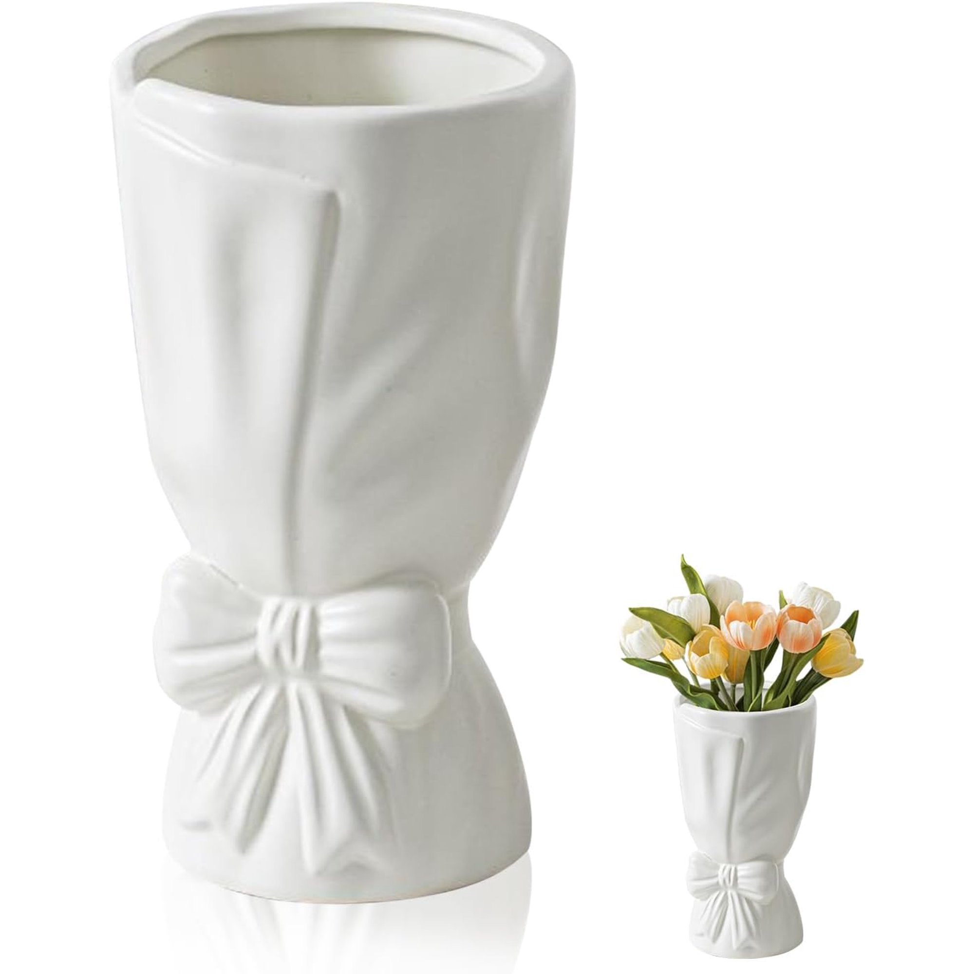 Click here for Xmwbd Bow Vase  Ceramic Vases For Home Decor  7 In... prices