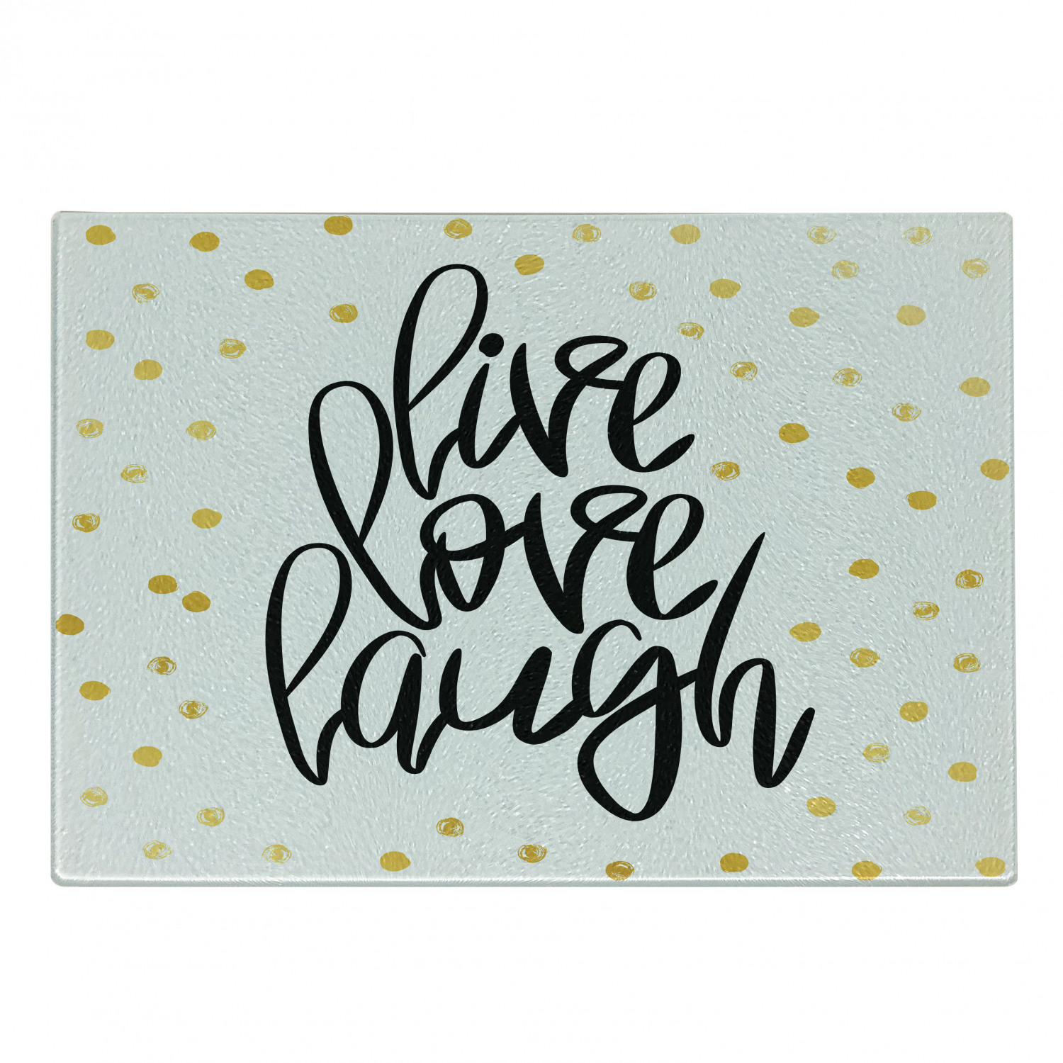 Live Laugh Love Cutting Board, Hand Lettering on Dotted Backdrop ...