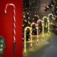 10 Pack 21-Inch Christmas Candy Cane Lights, 8 Modes, Waterproof, UL ...