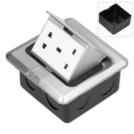 Floor Electrical Outlet, Stainless Steel Panel Embedded 250V 13A Pop Up ...