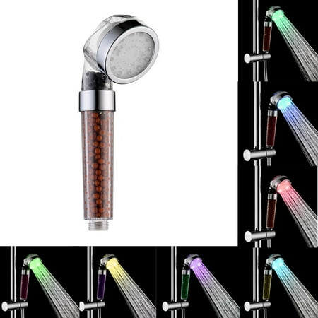 TOOAD Douchette de salle de bain Douchette à main 7 couleurs LED ...