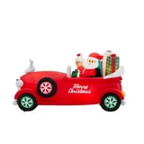 7.5' Large Airblown Gemmy Inflatable: Santa & Mrs Claus Driving Scene ...