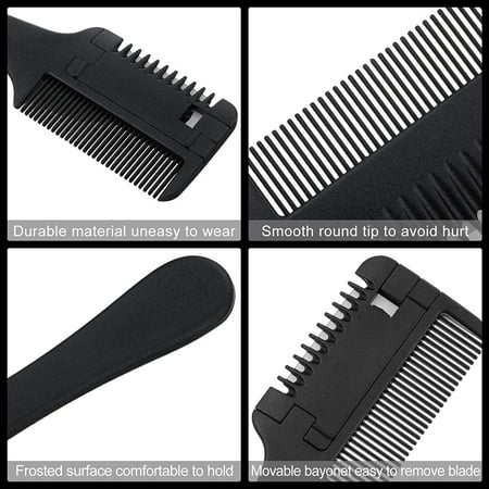 3 Pieces Razor Comb Hair Thinner Comb Hair Styling Razor Thinning Comb ...