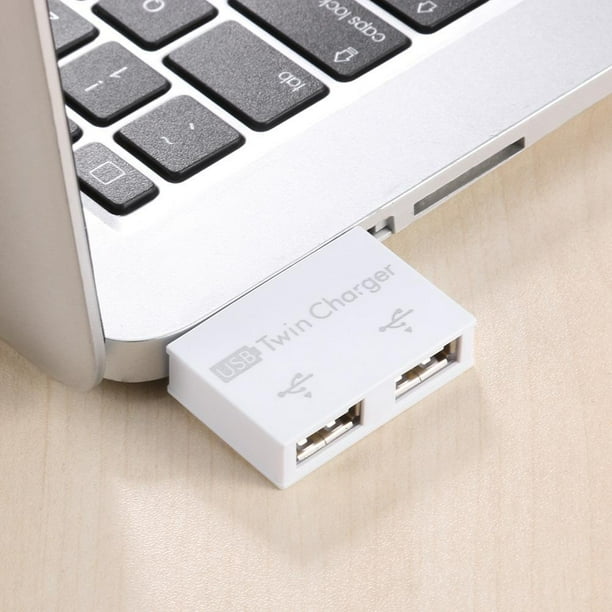 Doble 2 puertos USB DC 5V Carga Splitter Hub Adaptador Convertidor ...