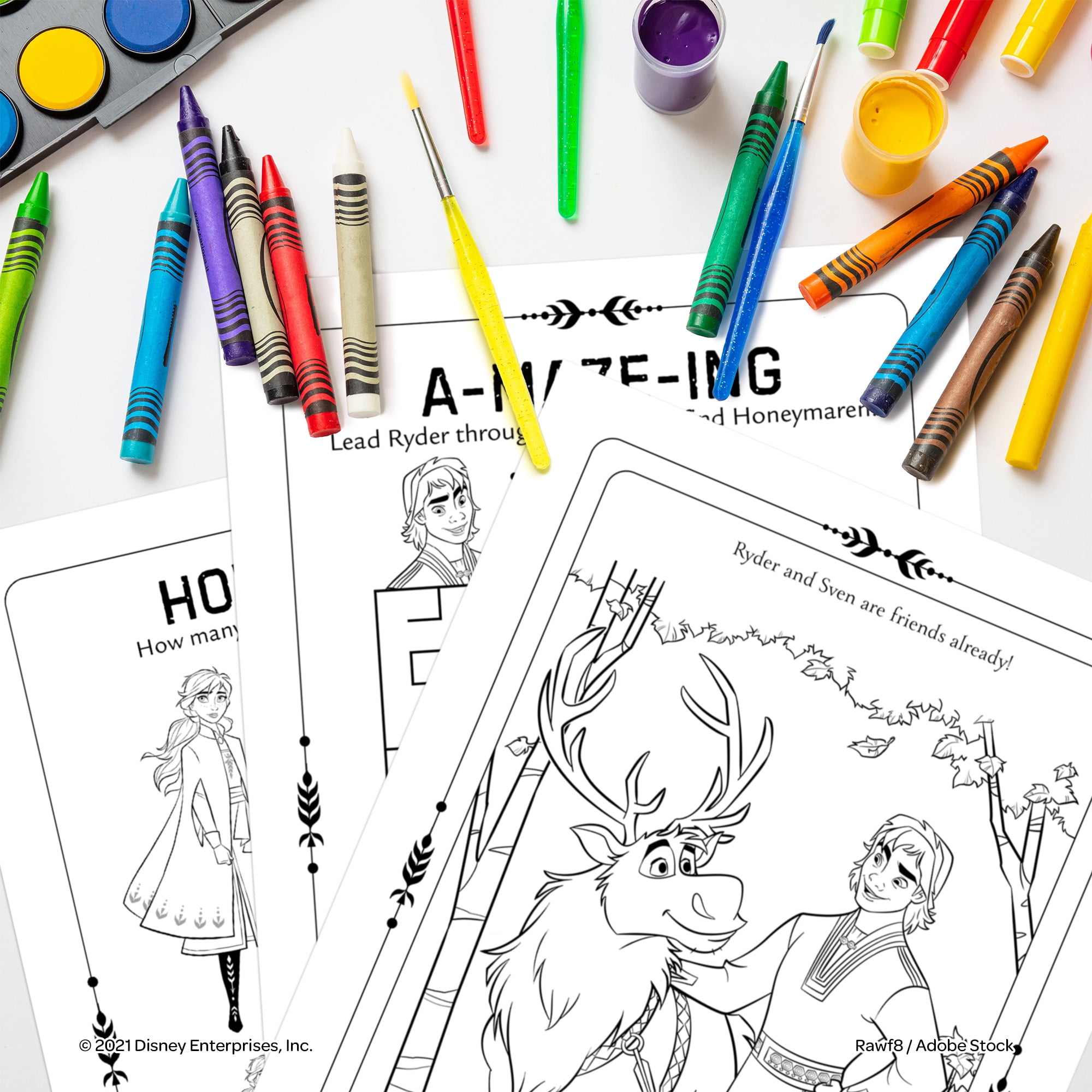 Frozen Sven Coloring Pages