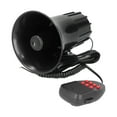 12V 50W 115db Car Horn with PA Mic 7-Sound Emergency Warning Alarm Fire ...