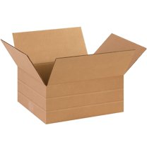 Box Partners Multi-Depth Corrugated Boxes 14" x 10" x 6" Kraft 25 ...
